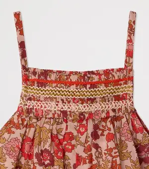 Bonpoint Cotton Floral Print Jumpsuit