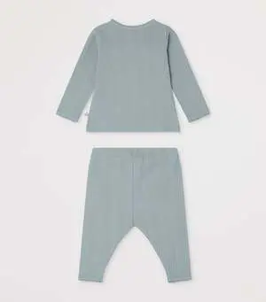 Bonpoint Cotton Top And Trousers Set