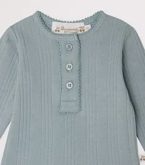 Bonpoint Cotton Top And Trousers Set