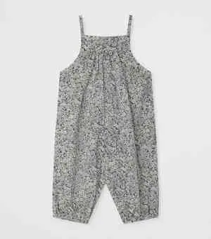 Bonpoint Cotton Floral Print Jumpsuit