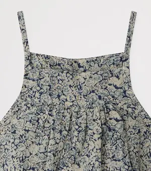 Bonpoint Cotton Floral Print Jumpsuit