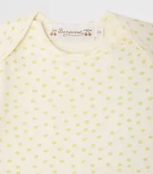 Bonpoint Cotton Polka Dot Top And Trousers Set