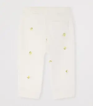 Bonpoint Organic Cotton Embroidered Leggings