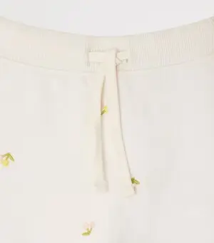 Bonpoint Organic Cotton Embroidered Leggings