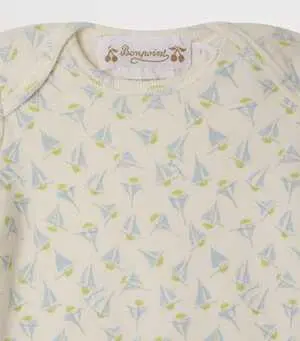 Bonpoint Cotton Boat Top And Leggings Set