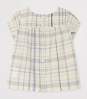 Bonpoint Cotton Check Blouse