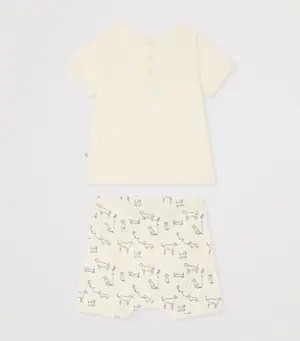Bonpoint Cotton Printed Top And Shorts Set