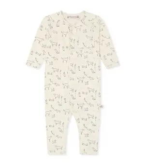 Bonpoint Cotton Printed Playsuit