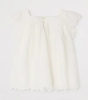 Bonpoint Cotton Embroidered Top