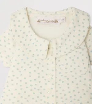 Bonpoint Cotton Polka Dot Top And Shorts Set