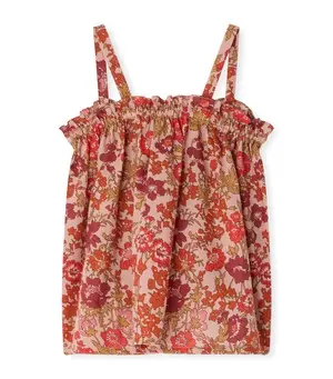 Bonpoint Cotton Floral Top - Pink