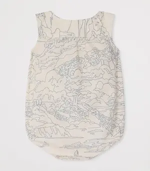 Bonpoint Cotton Printed Bodysuit