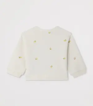 Bonpoint Embroidered Cherry Cardigan