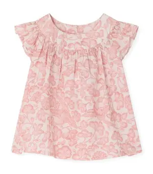 Bonpoint Cotton Floral Top - Pink