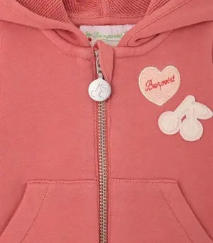 Bonpoint Cotton Embroidered Hoodie