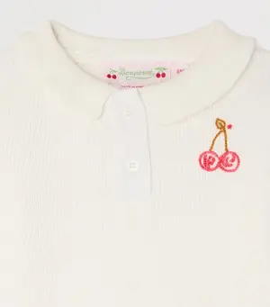 Bonpoint Cotton Embroidered Polo Shirt
