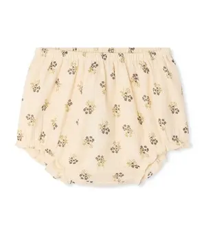 Bonpoint Cotton Floral Bloomers - Ivory