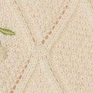 Bonpoint Wool-blend Cardigan With Cherry Appliqu
