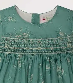 Bonpoint Floral Print Dress And Bloomers Set
