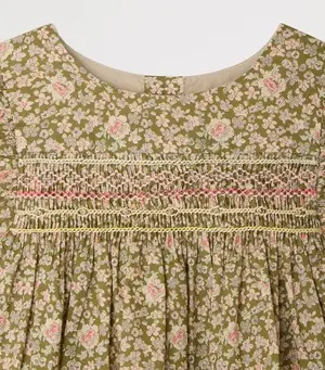 Bonpoint Cotton Floral Frill-detail Blouse