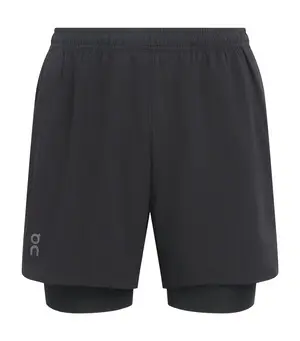 On 2-in-1 Train Shorts - Black