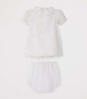 Bonpoint Embroiders Dress And Bloomers Set