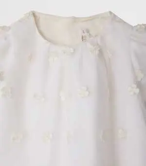 Bonpoint Embroiders Dress And Bloomers Set