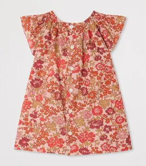 Bonpoint Cotton Floral Print Dress