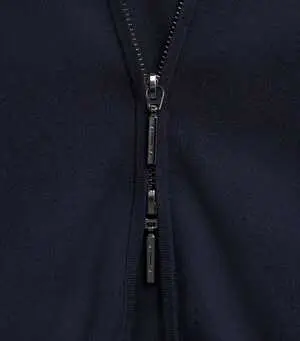 Max Mara Knitted Full Zip Hoodie - Blue