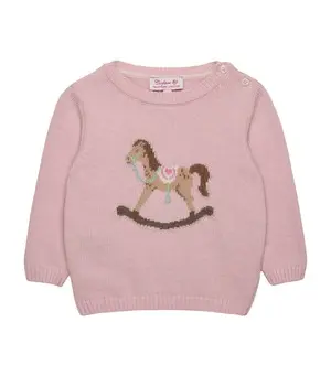 Trotters Wool-blend Grace Rocking Horse Sweater