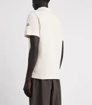 Moncler Cotton Denim-pocket T-shirt