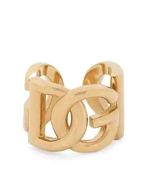 Dolce & Gabbana Engraved Logo Brass Jewelry Piece - Oro