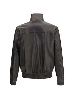 Valentino Garavani Leather Zip Jacket
