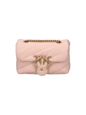 Pinko 100% Leather Mini Crossbody Bag