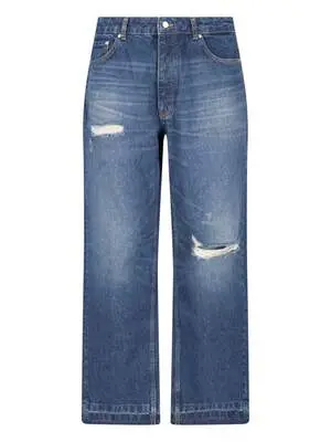 Represent Raw Edge Hem Jeans For Men