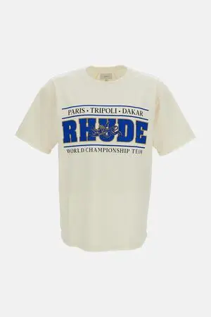 Rhude Printed Front Short-sleeve Crewneck T-shirt, 100% Cotton Size