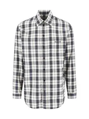 Balenciaga Plaid Button-up Shirt