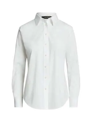 Ralph Lauren Slim Fit Embroidered Logo Shirt - White