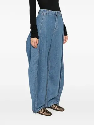 Loewe Draped Denim Jeans