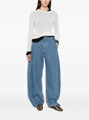 Loewe Draped Denim Jeans