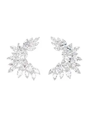 SELF-PORTRAIT Crystal Cuff Earrings