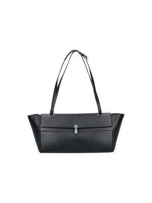 Savette 100% Calfskin Shoulder Bag For - Black