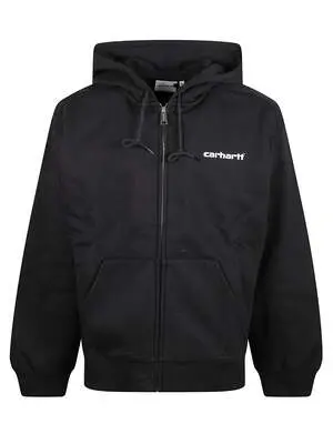 Carhartt Work In Progress Casual Zip-up Hoodie - Black