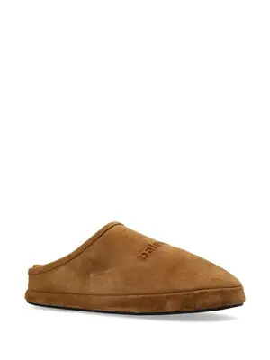 Balenciaga Alaska Suede Leather Slippers