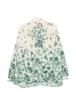 F.R.S FOR RESTLESS SLEEPERS Silk Blend Printed Shirt - Green