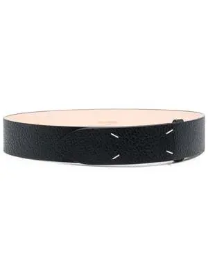 MAISON MARGIELA Four-stitch Calfskin Belt - Nero