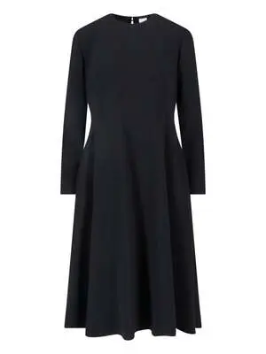 Aspesi Satin-look Midi Dress - Black