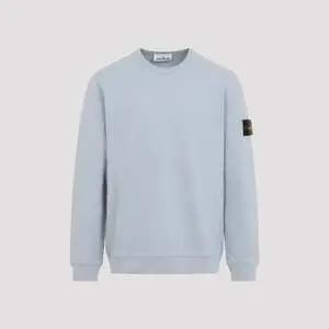 Stone Island Cotton Sweatshirt With Stretch - Blue