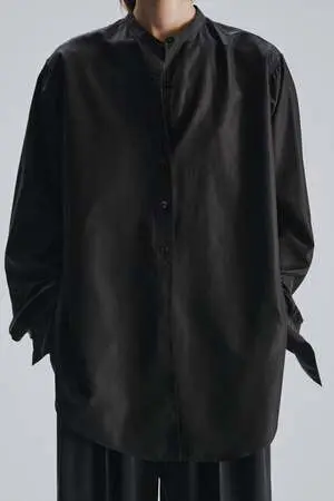 THE ROW Lula Long-sleeved Silk Poplin Shirt