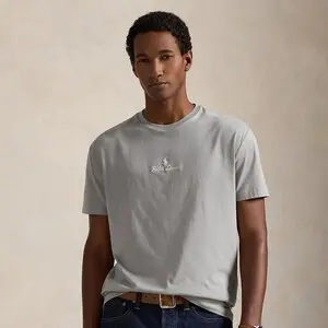 Ralph Lauren Classic Fit Logo Jersey T-shirt - Soft Grey
